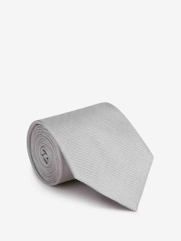 Zegna Silk Tie - Light Grey