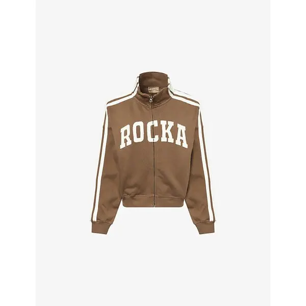 RU & ROCKA City Stripe Cotton Jacket - Khaki Brown