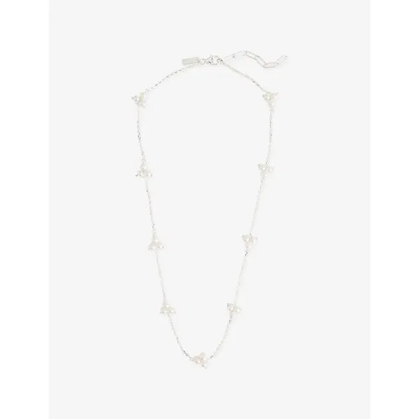 COMMONLINES Link Pearl Necklace - Silver