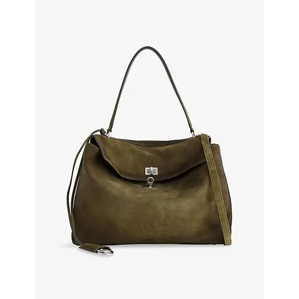 Balenciaga Rodeo Medium Suede Top-handle Bag