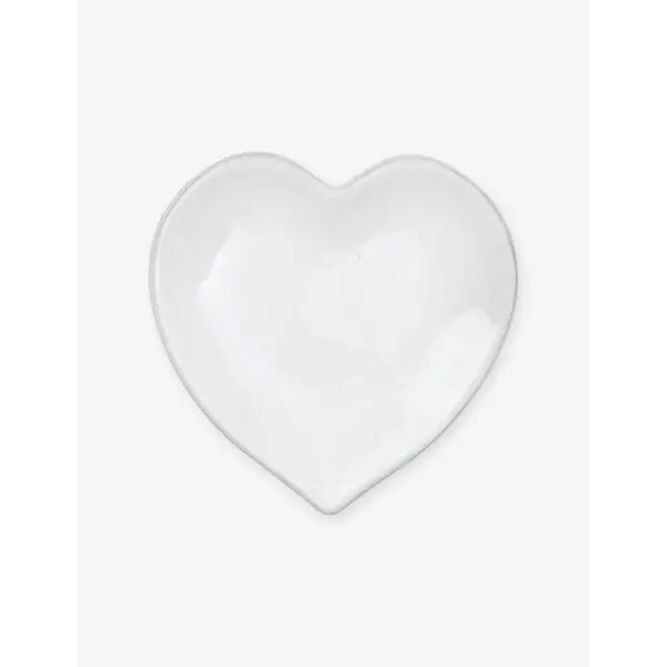 THE WHITE COMPANY Porto Heart Stoneware Trinket Dish 13.5cm