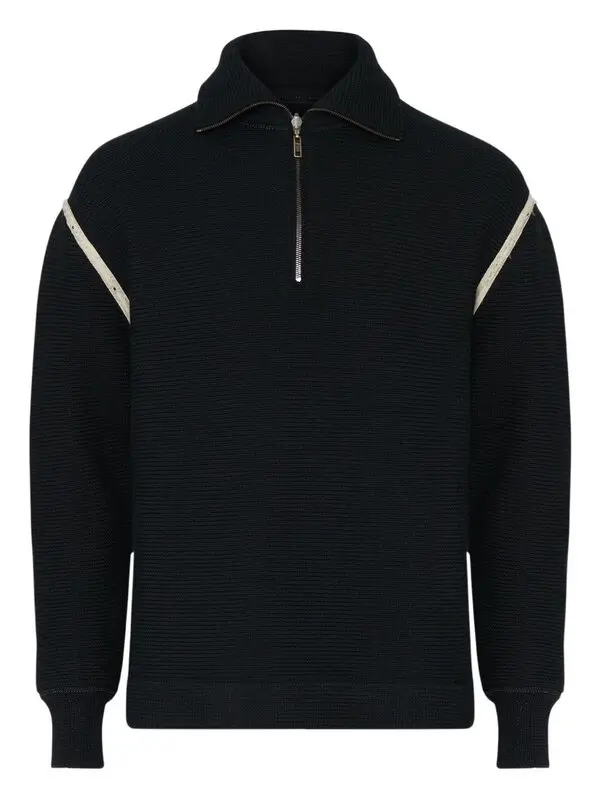 MAISON MARGIELA Half-zip Turtleneck Sweater - Black