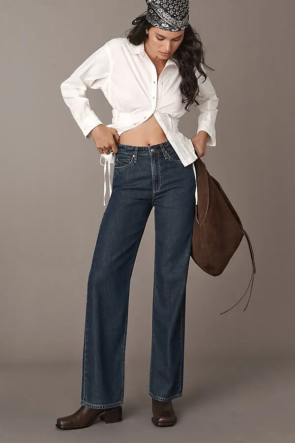 Rag & Bone Featherweight Logan Wide-leg Jeans