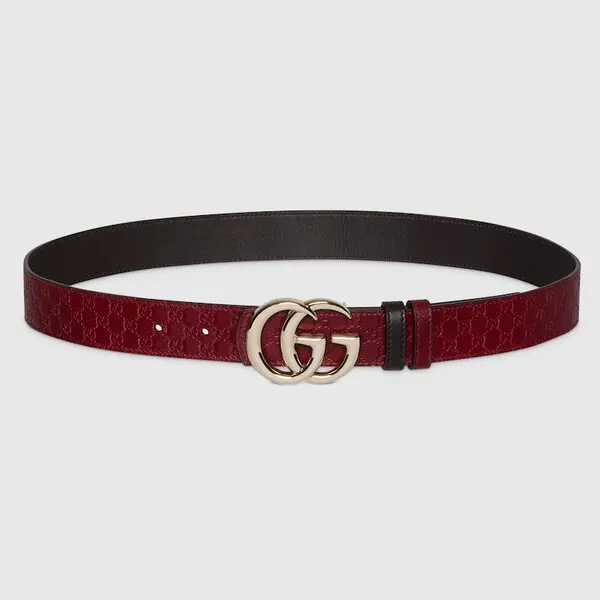 Gucci Reversible Gg Marmont Leather Belt