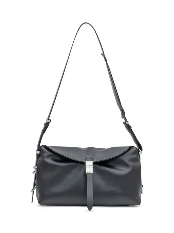 Pinko Leather Saddle Bag - Black