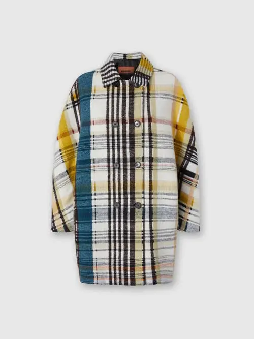 Missoni Double-breasted Caban With Check Pattern