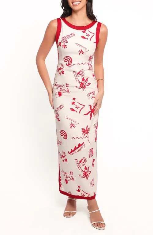 PETAL & PUP Fiori Print Sleeveless Maxi Dress