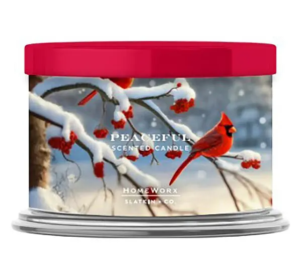 HOMEWORX BY SLATKIN + CO. As Is 18oz Peaceful Cardinal Candle