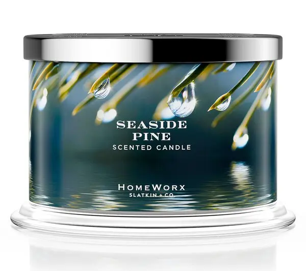 HOMEWORX BY SLATKIN + CO. As Is 18oz Seaside Pine Candle