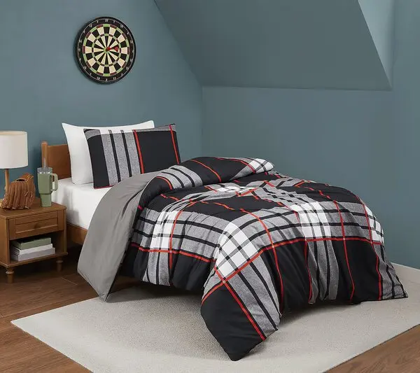 TRULY SOFT Danbury Plaid 2 Piece Twin Xl Duvet Set