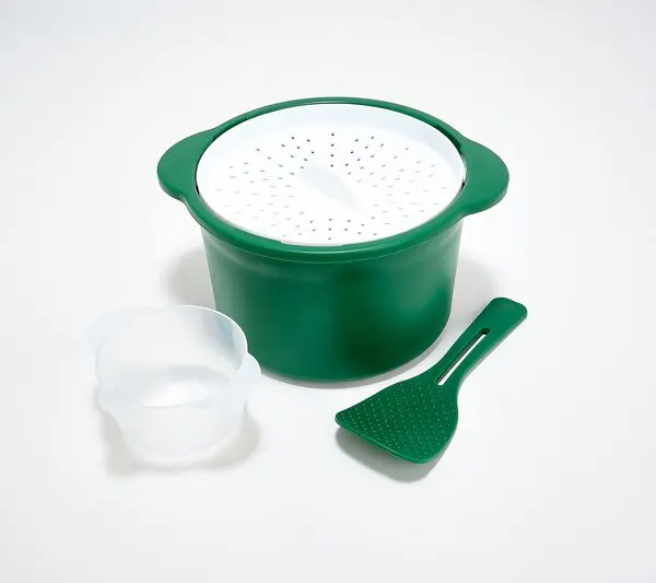 HENNING LEE Microwave Rice Cooker W/ Paddle And Measuring Cup