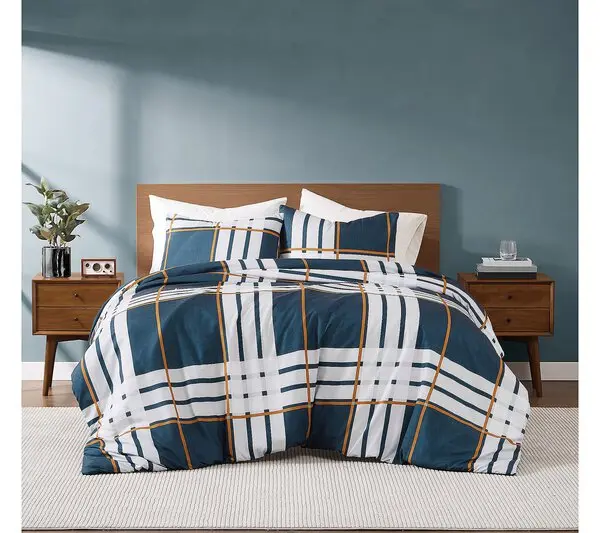 TRULY SOFT Henry Plaid 3 Piece King Duvet Set
