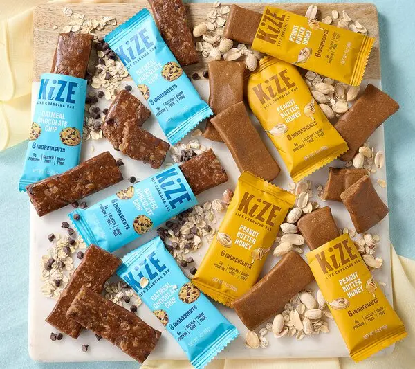 KIZE Concepts Snack Bars In Peanut Butter Or Choc Chip