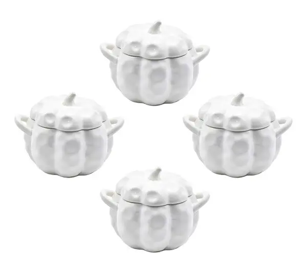 TEMP-TATIONS Spec Edit Set Of 16-oz Pumpkin Soup Bowls