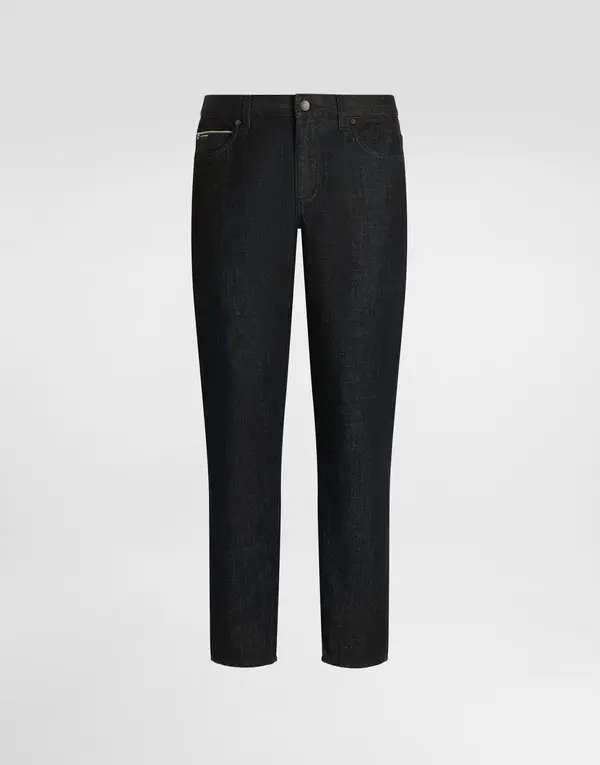 Dolce & Gabbana Regular-fit Cotton Jeans With Logo Tag
