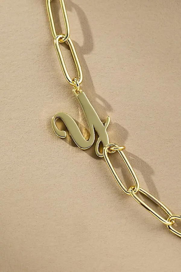 UNCOMMON JAMES Cursive Initial Monogram Necklace - Y