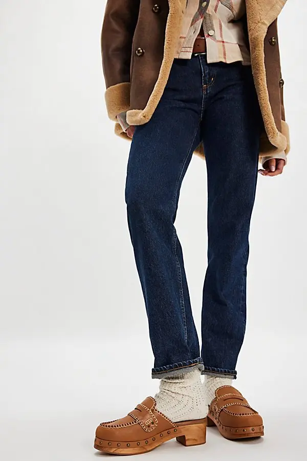 Free People Blanket Stitch Clogs - Tan