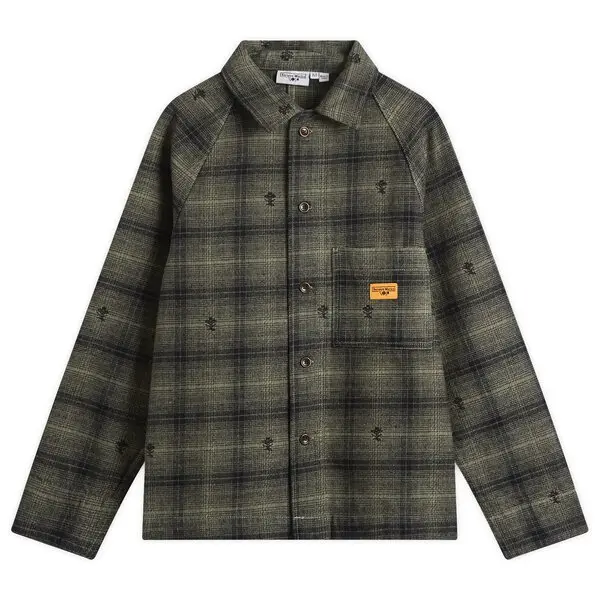 SERVICE WORKS Thistle Plaid Foh Jacket - Olive