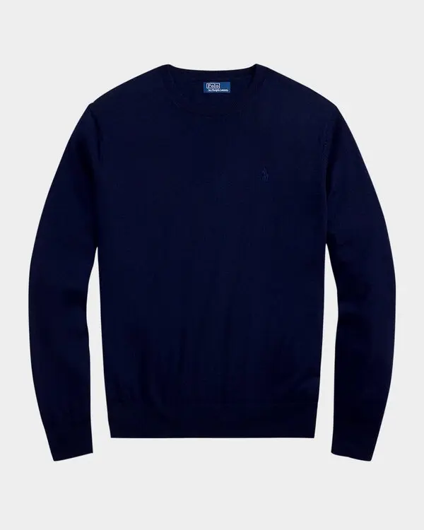 Ralph Lauren Wool Crewneck Sweater - Hunter Navy
