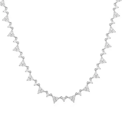 UNTAMED PETALS Dana Pave Choker Necklace - Silver
