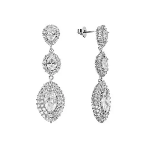 UNTAMED PETALS Annette Crystal Drop Earrings