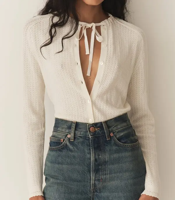 HMD Rosaline Pointelle Cardigan