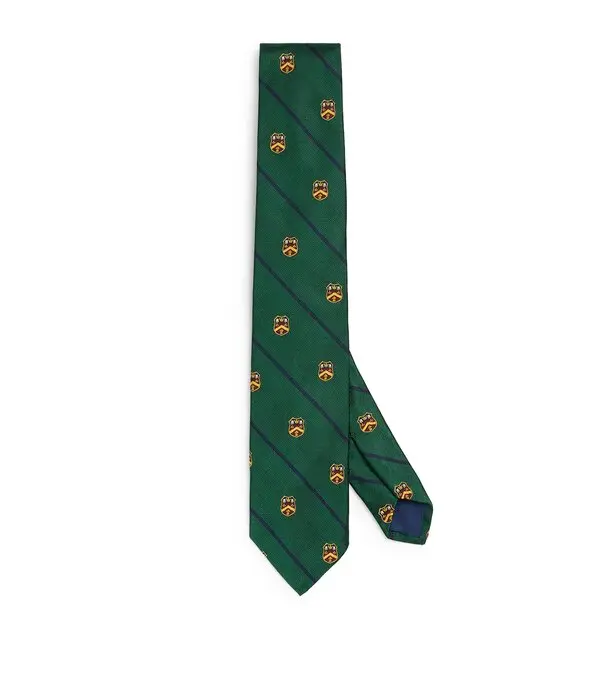 Ralph Lauren Silk Crest Jacquard Tie - Green