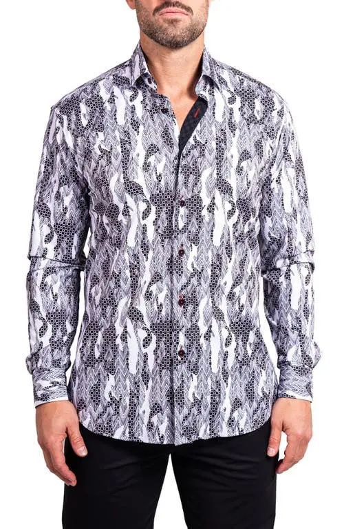 MACEOO Fibonacci Ascension Contemporary Fit Button-up Shirt