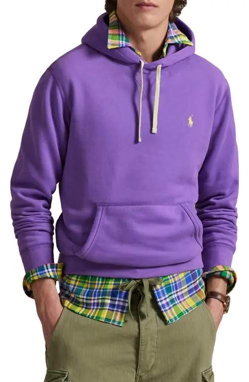 Ralph Lauren Cotton-blend Fleece Hoodie - Spring Violet