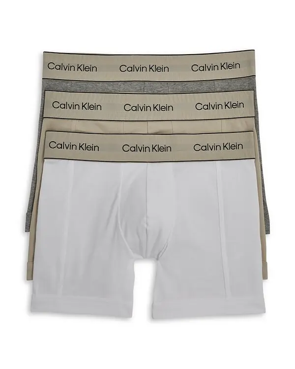 Calvin Klein Heritage Stretch Boxer Briefs, Pack Of 3 - Oyster Misc