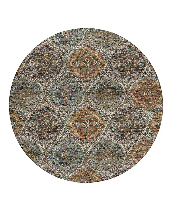 DALYN RUG COMPANY Silk Road Sr12 Round Area Rug, 8'0x8'0