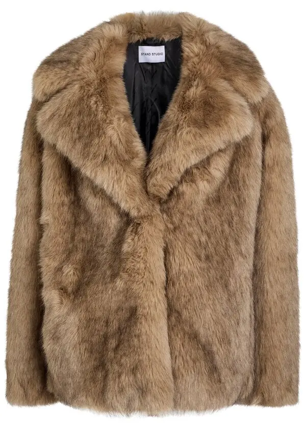 STAND STUDIO Valentina Faux Fur Jacket