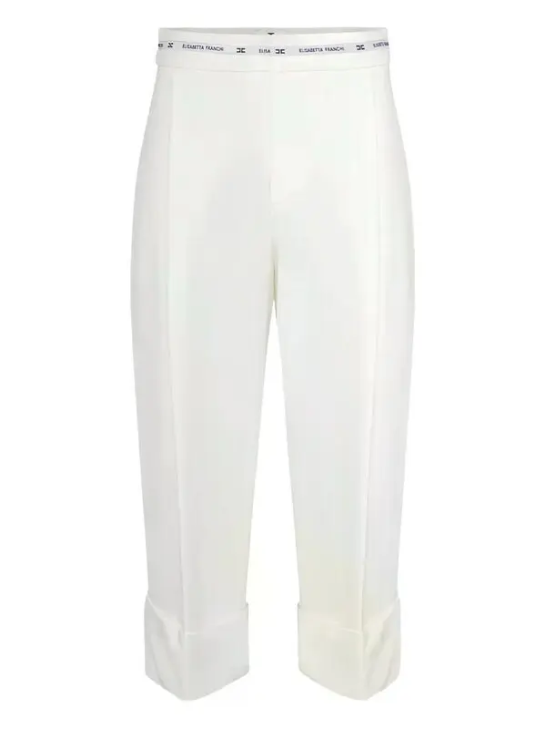 Elisabetta Franchi Cuffed Cropped Trousers