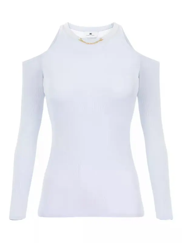 Elisabetta Franchi Cut-out Detail Long-sleeve Top