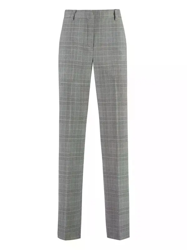 PT TORINO Checked Straight-leg Trousers