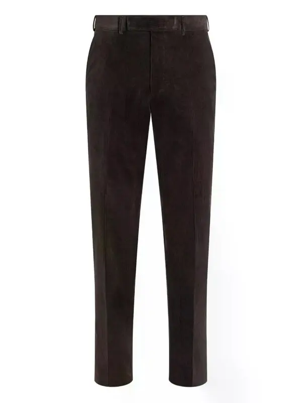 Zegna Straight-leg Corduroy Trousers - Brown