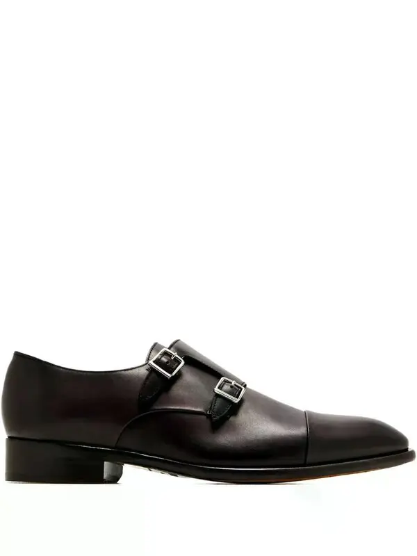 DOUCAL'S Leather Monk Shoes