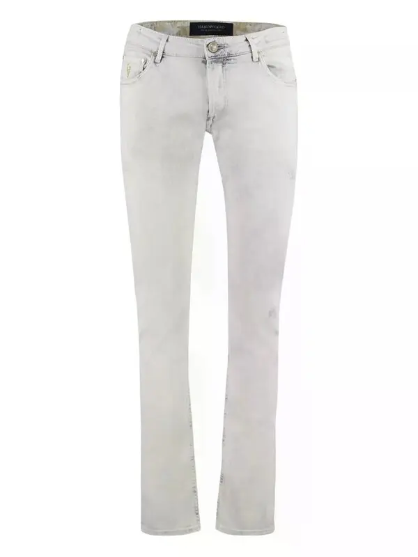HANDPICKED Orvieto Slim-cut Jeans - Grey