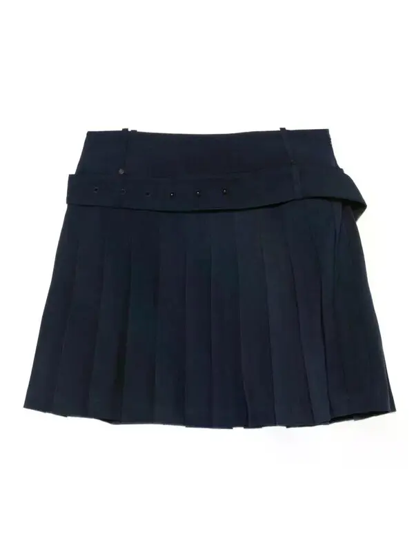 Stine Goya Belted Pleated Skirt - Blue