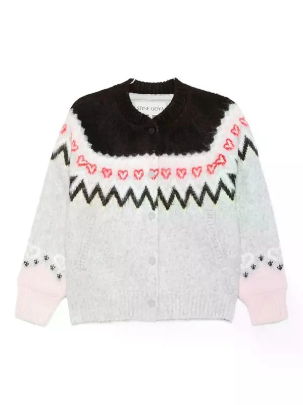 Stine Goya Fair-isle Pattern Cardigan