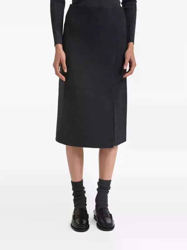 P.a.r.o.s.h Front-slit Midi Skirt