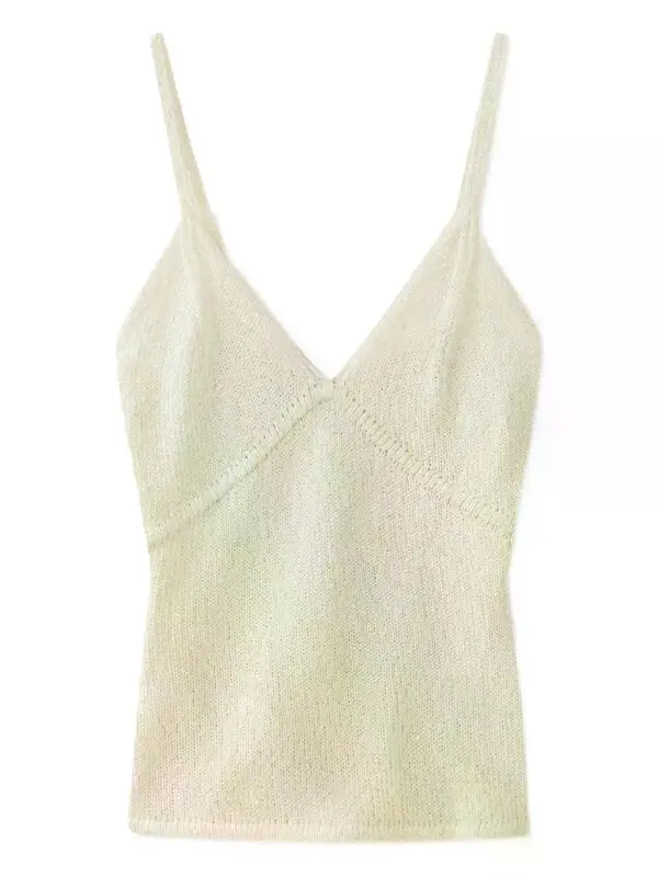 ASTA RESORT Carolina V-neck Top - Neutrals
