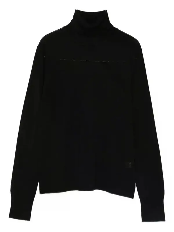 FORTE_FORTE Roll-neck Panelled Sweater