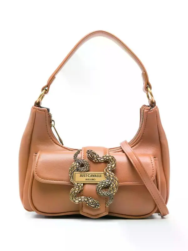 Just Cavalli Iconic Snakes Tote Bag - Brown