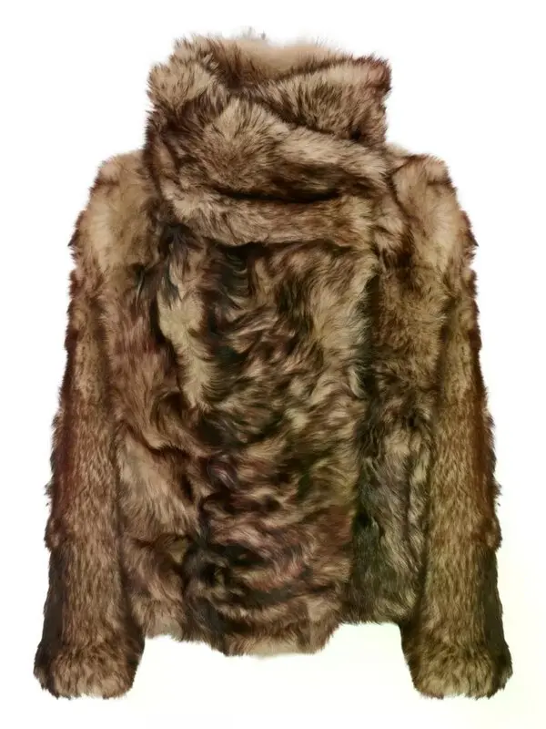 YVES SALOMON Shearling Jacket - Brown
