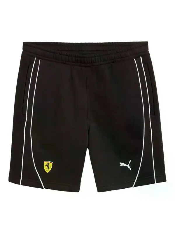 PUMA X Scuderia Ferrari Race Logo-appliqué Track Shorts - Black