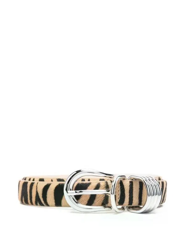DEHANCHE Hollyhock Leather Belt - Neutrals