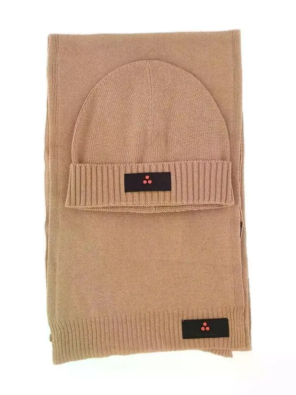 Peuterey Ribbed Logo Scarf