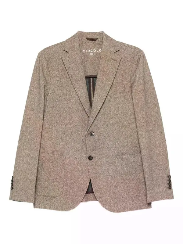 CIRCOLO 1901 Single-breasted Blazer - Brown