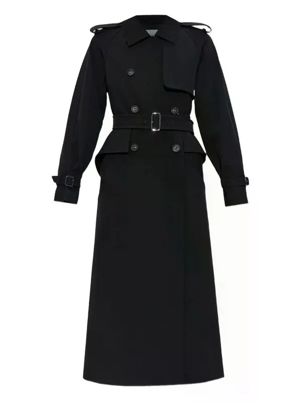 Max Mara Flavio Belted Peplum Trench Coat